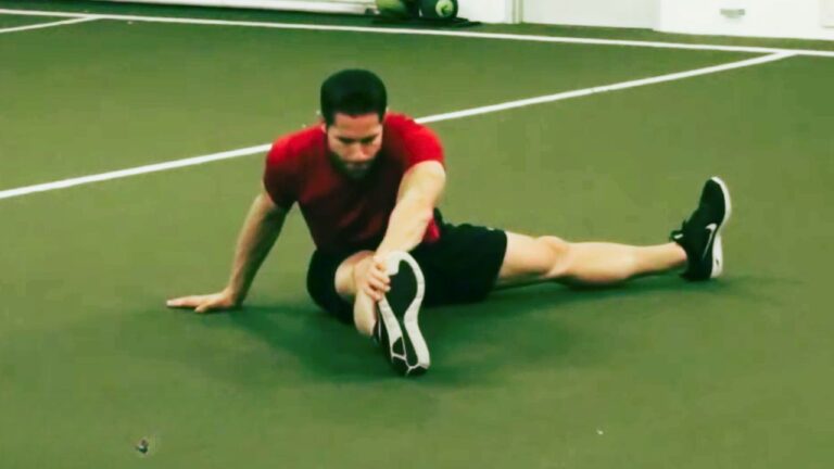 V-Sit Stretch To Improve Hamstring & Back Flexibility
