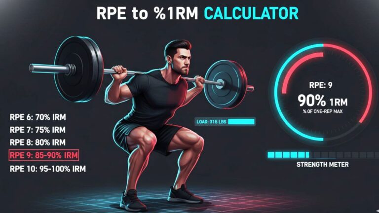 RPE to %1RM Calculator for Maximum Performance